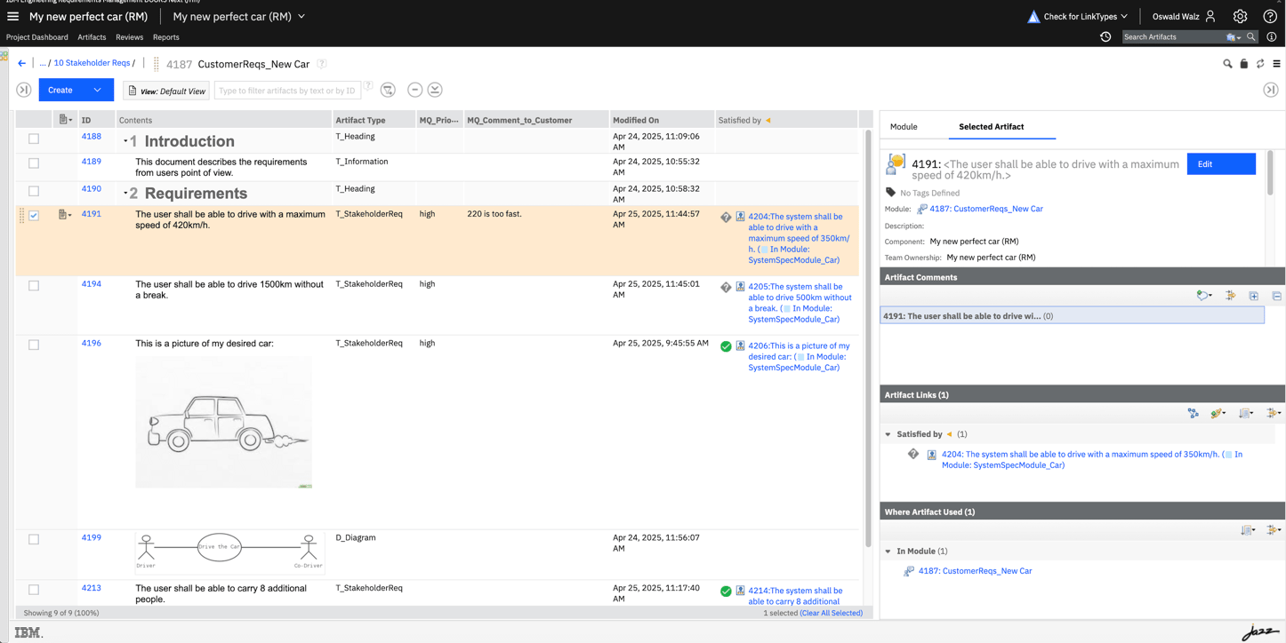 How to Set Up, Create and Use Traceability Links in IBM DOORS Next?