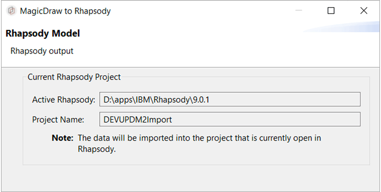 How to convert Cameo System Modeler (MagicDraw) models to IBM Rhapsody