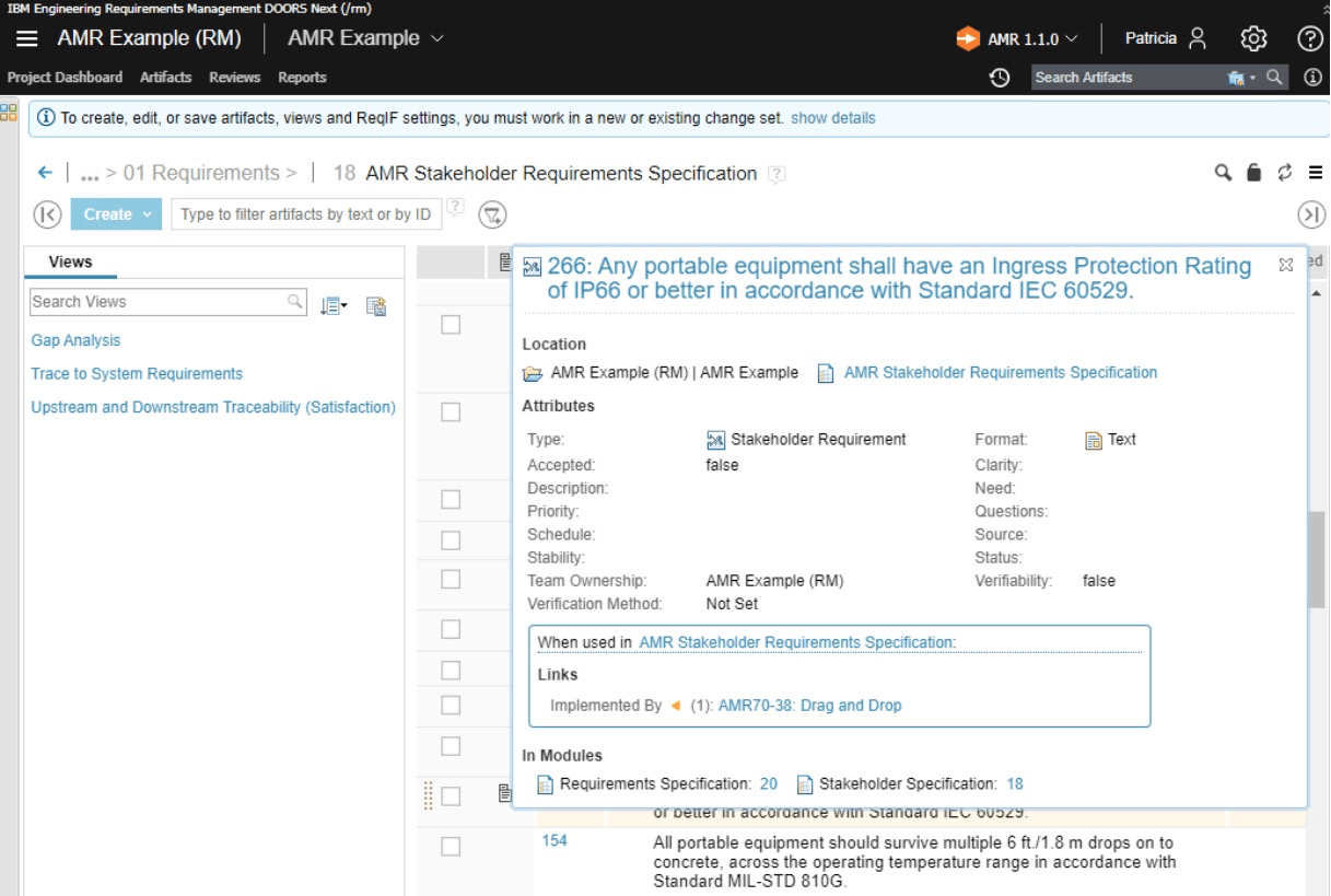 Managing Changes with Configurations in DOORS Next