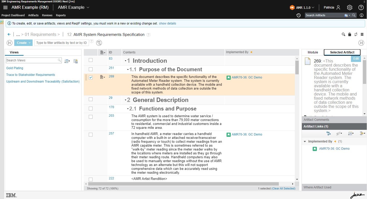 Managing Changes with Configurations in DOORS Next